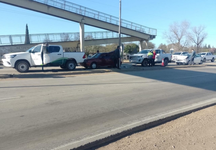 Choque en cadena en Jesús María y hay heridos